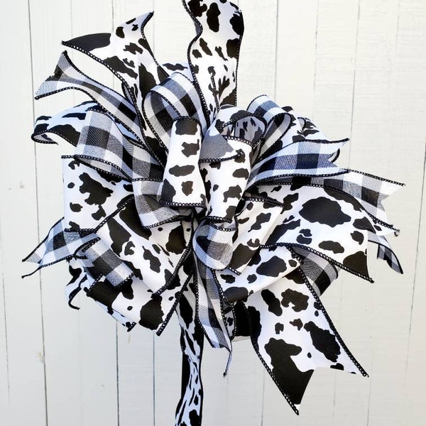 Cow Print Christmas Tree Toppers - Etsy