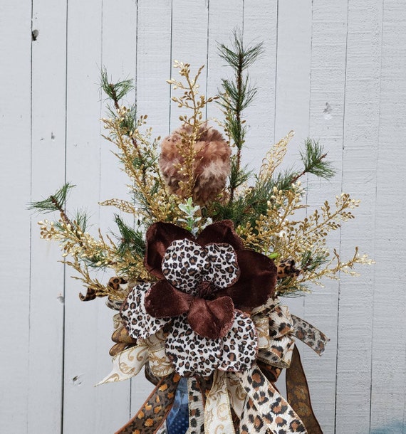 Cheetah Tree Topper Preppy Breakfast At Tiffany's Cheetah Christmas