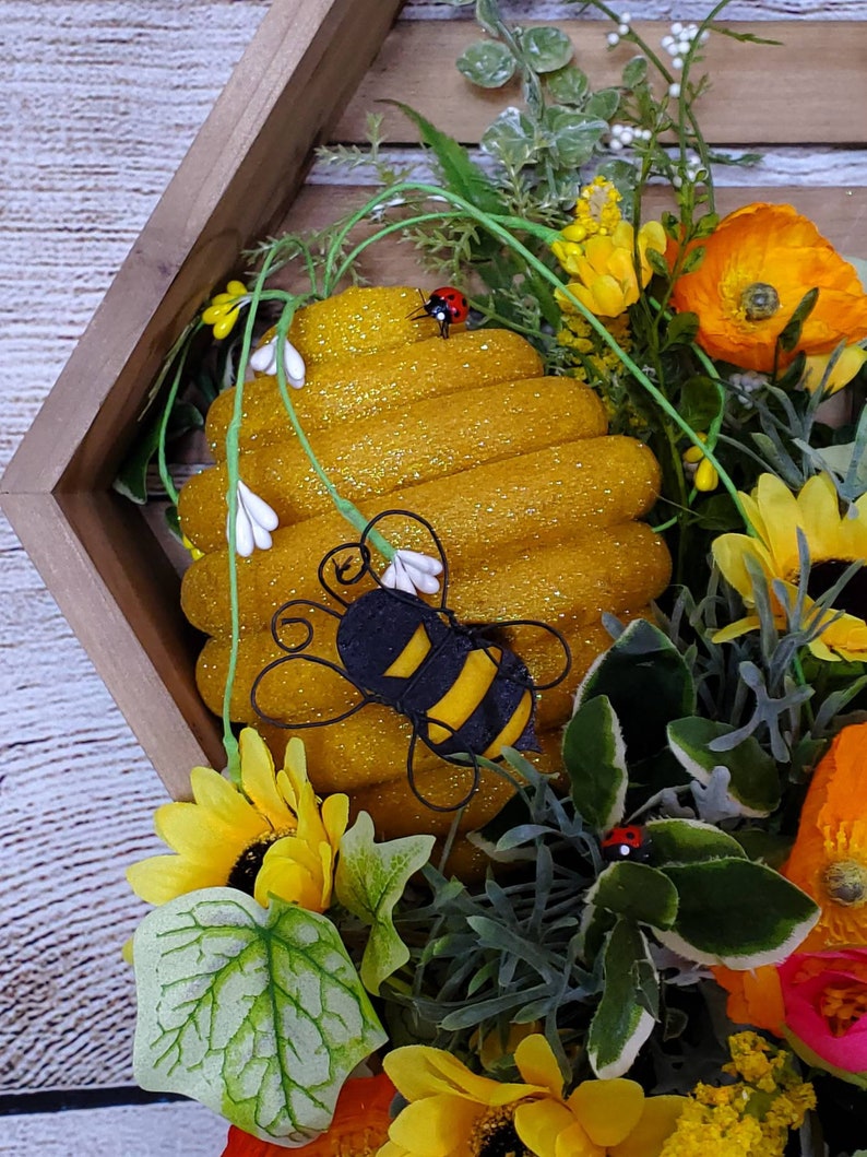 Wooden Bumble Bee Wall Decor Bumble Bee Accent Home Decor | Etsy