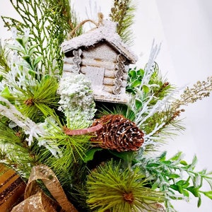 Woodland Polar Bear Christmas Tree Topper Woodland Holiday Tree Topper ...