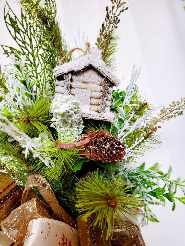 Woodland Polar Bear Christmas Tree Topper Woodland Holiday - Etsy