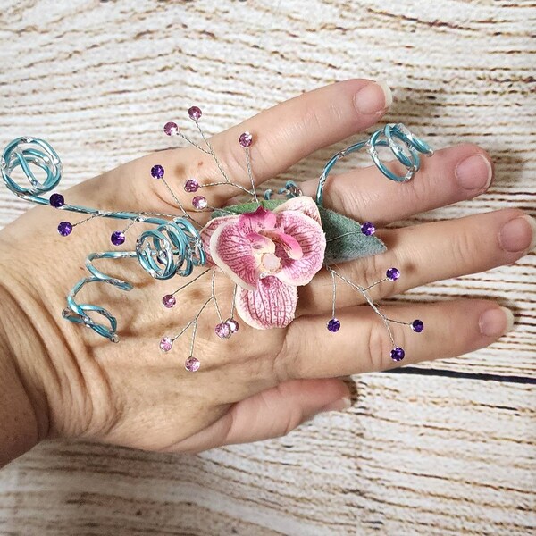 Orchid Corsage - Etsy