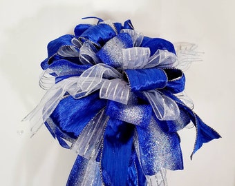 Blue and Silver Tree Topper - Etsy