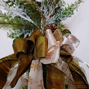 Woodland Polar Bear Christmas Tree Topper Woodland Holiday Tree Topper ...