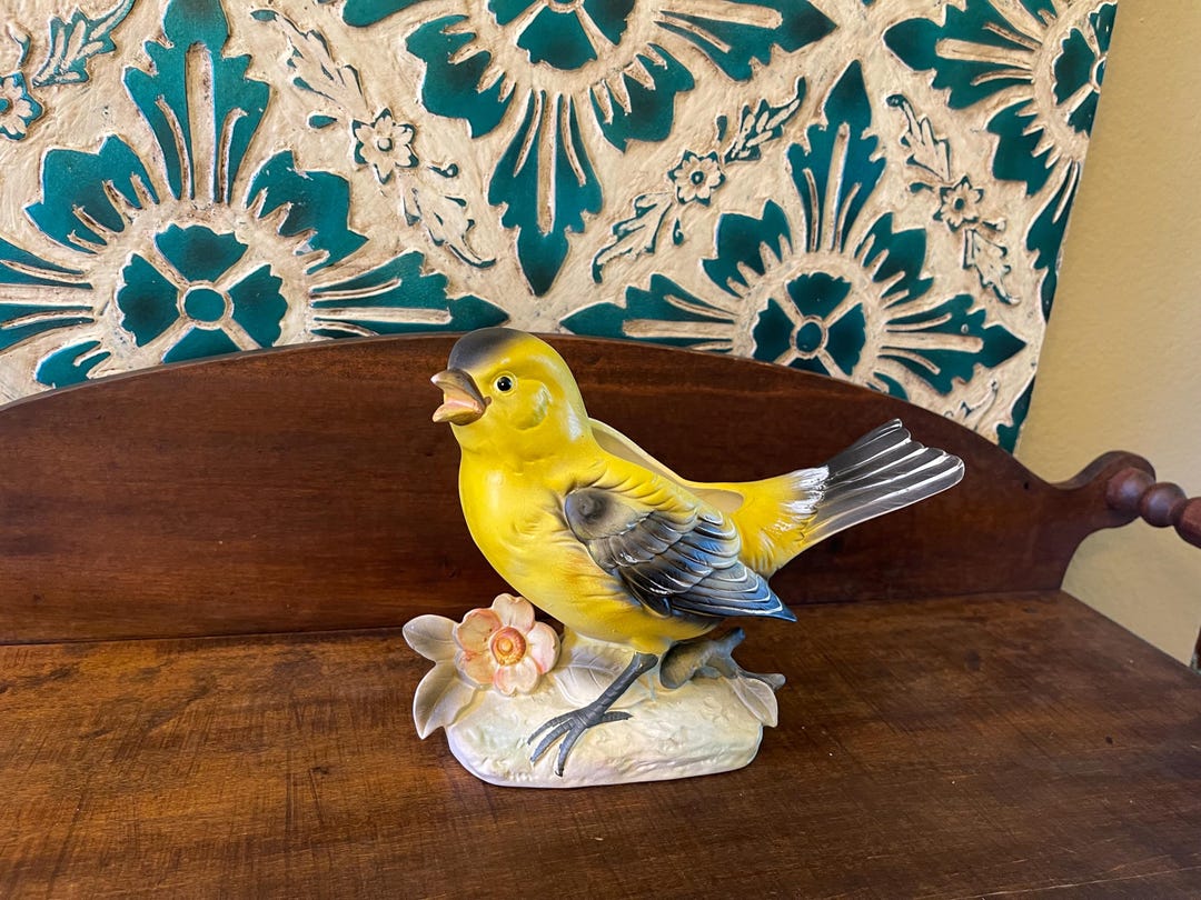 Leftons Vintage Goldfinch Ceramic Planter, Made in Japan - Etsy