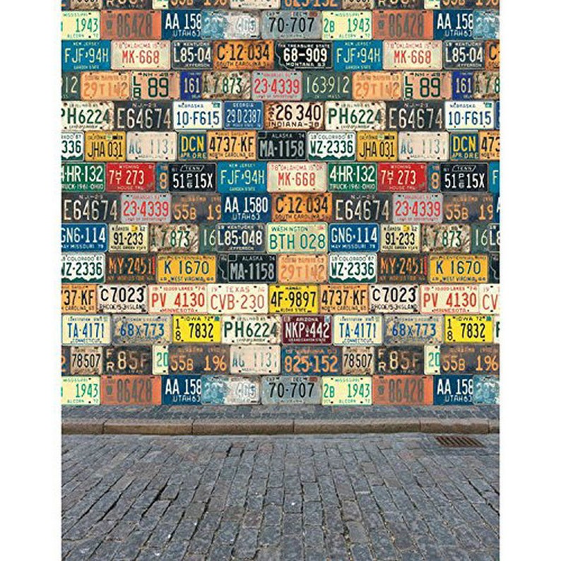 Trafic Car License Number Plate Photography Backdrop Background Banner ...