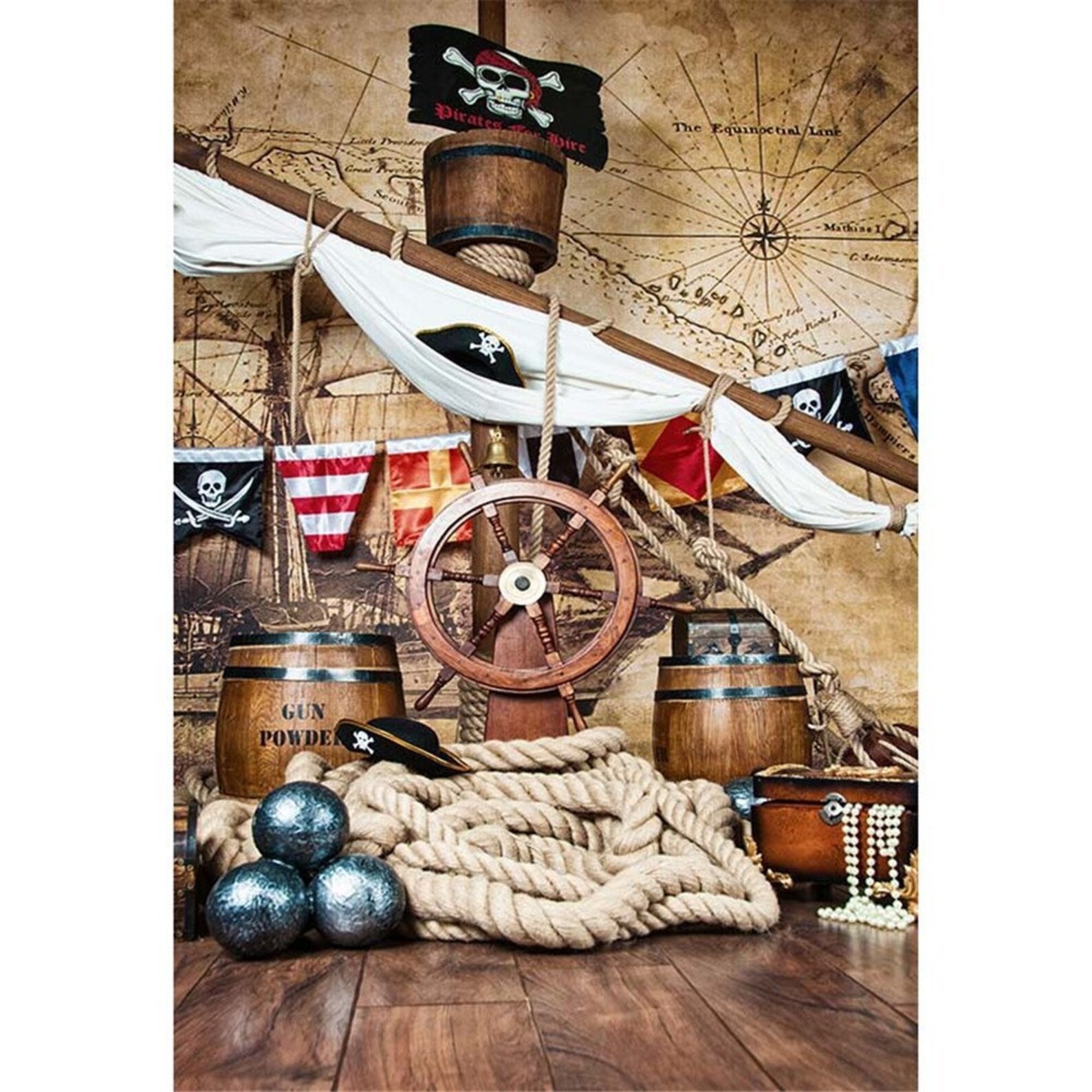 Vinyl Nautical Pirate Ship Flag Rudder Photography Studio - Etsy Canada