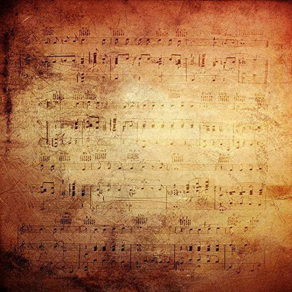 Music Score Stave Letter Photography Studio Backdrop - Etsy