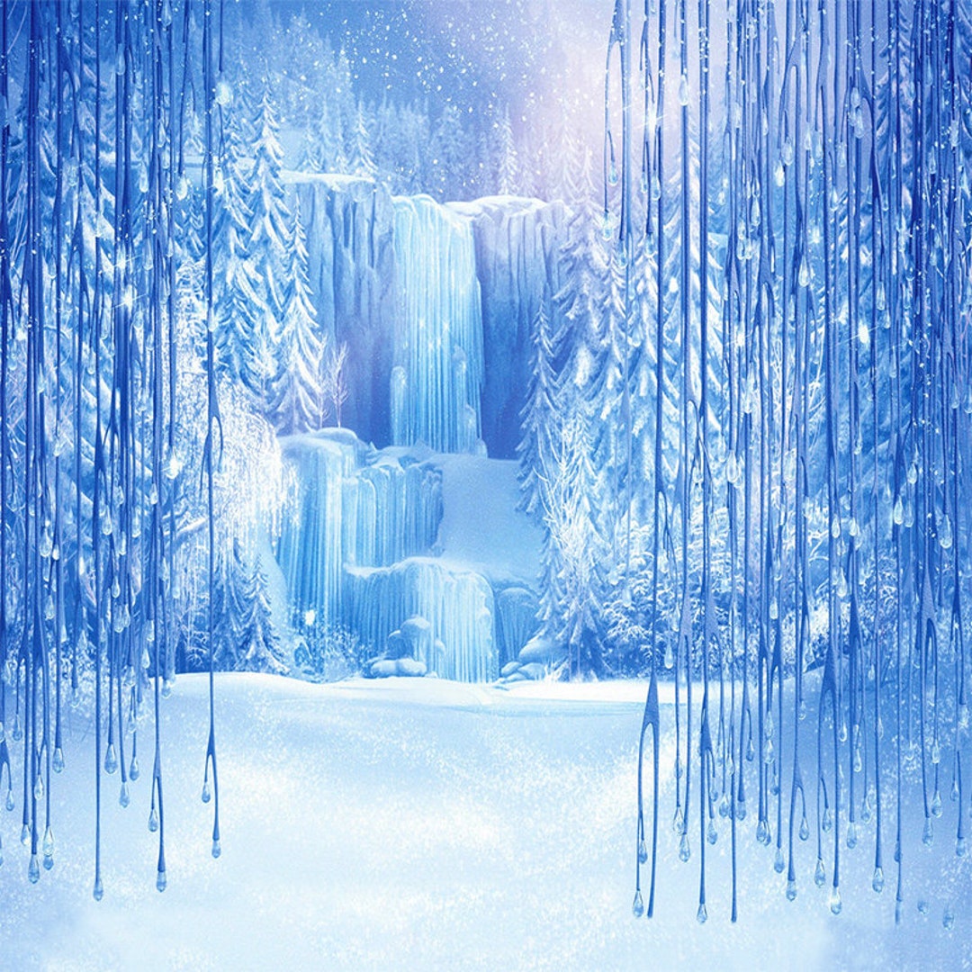 Vinyl Fairy Tale Snow Winter Waterfall Birthday Photography Studio ...