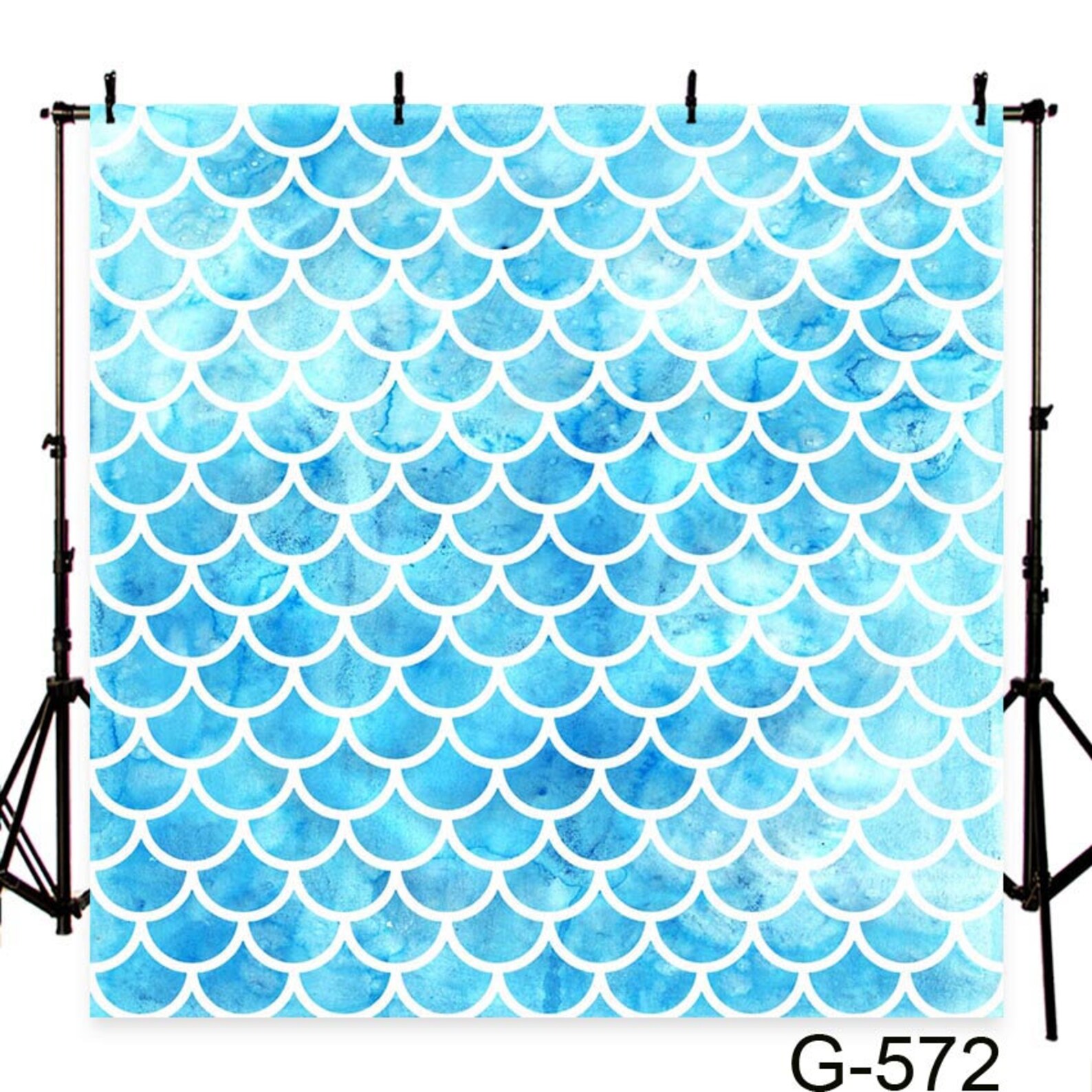 Vinyl Cartoon Mermaid Fish Scales Table Banner Photography - Etsy