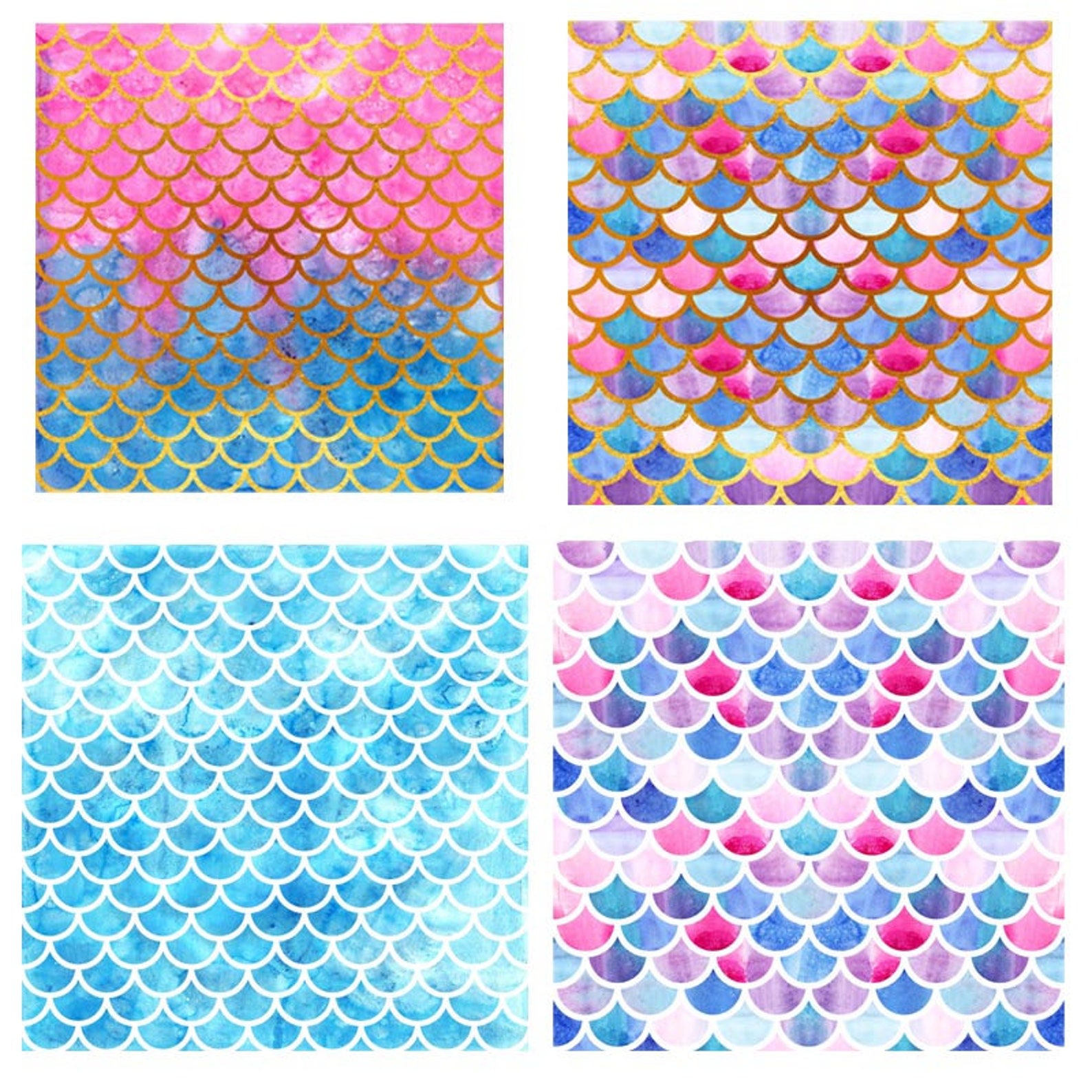 Vinyl Cartoon Mermaid Fish Scales Table Banner Photography - Etsy