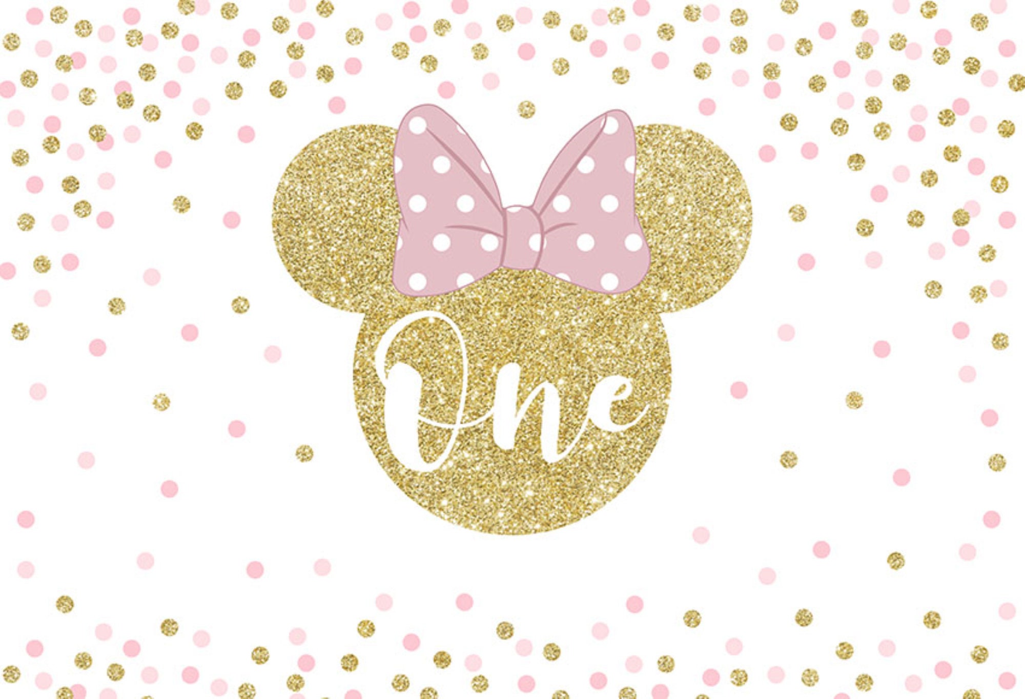 First One Glitter Birthday Photography Studio Backdrop Background ...