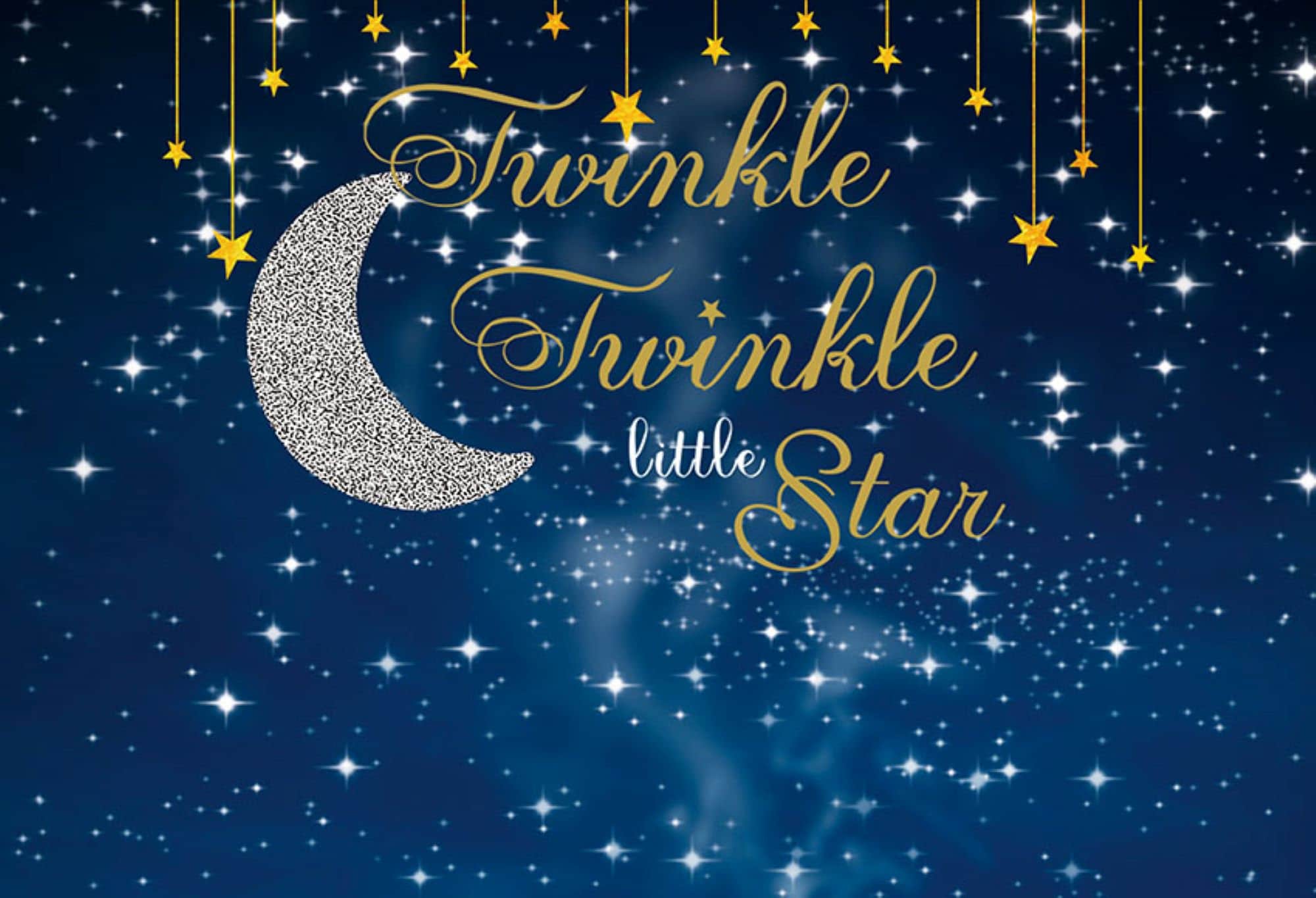 Twinkle Twinkle Little Star Moon Galaxy Space Glitter - Etsy Canada