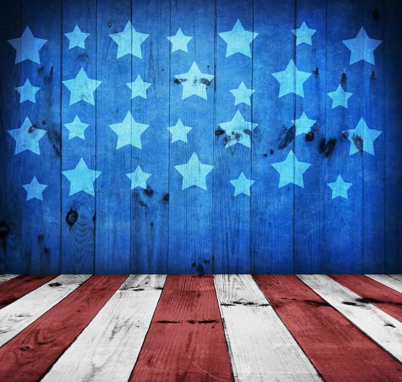 Patriotic US American Stars and Stripes Flags Independence Day ...