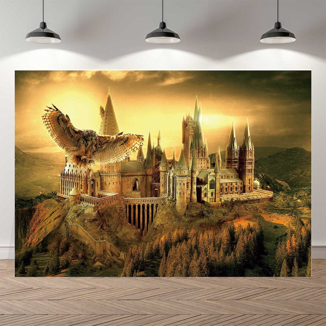 Vinyl Sunset Magic School Owl Castle Children Kids Photography Studio ...