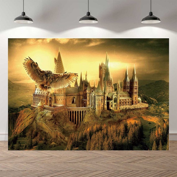 Vinyl Sunset Magic School Owl Castle Children Kids Photography - Etsy