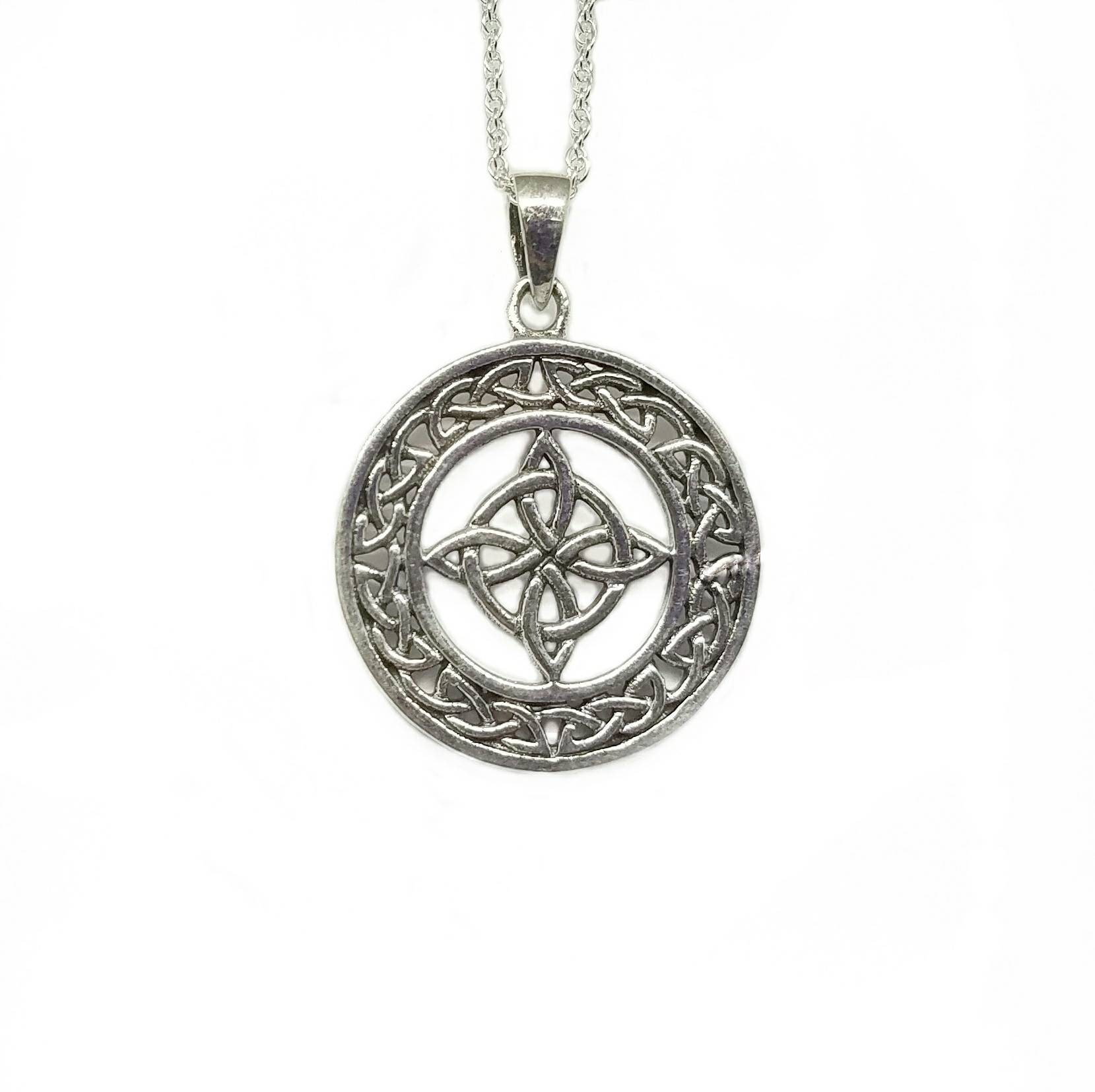 Celtic Star Necklacesilver North Star Pendantceltic Infinity - Etsy