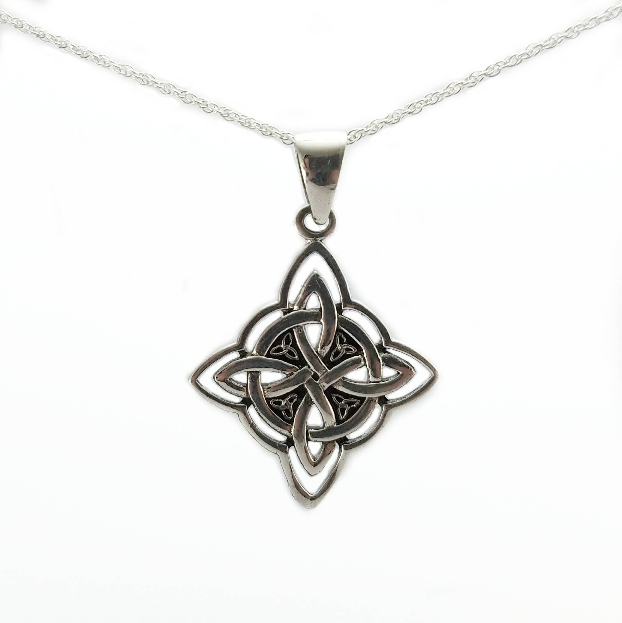Star Necklacesilver Celtic Star Pendantceltic North Star - Etsy