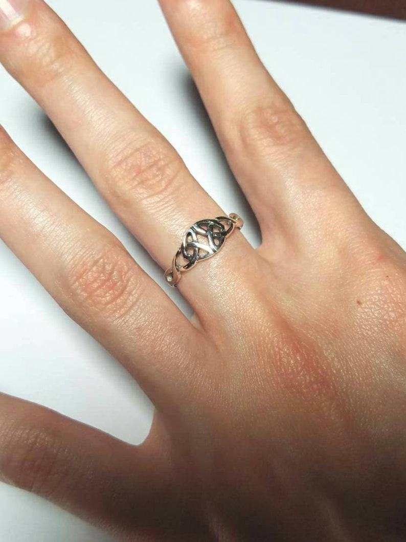 Celtic Ringsilver Celtic Double Trinity Knot Ringknotted - Etsy