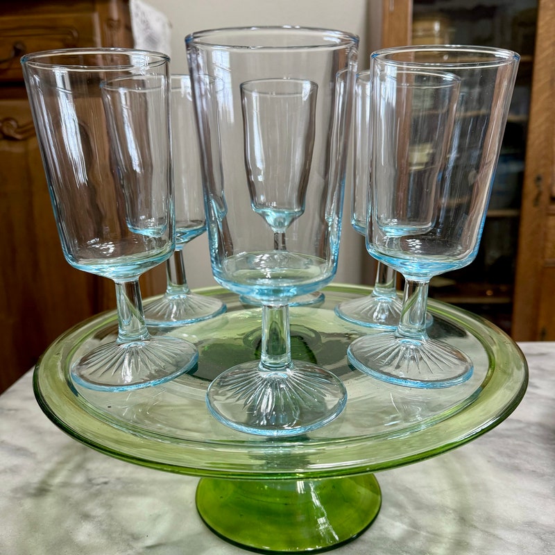 Blue Glassware - Etsy