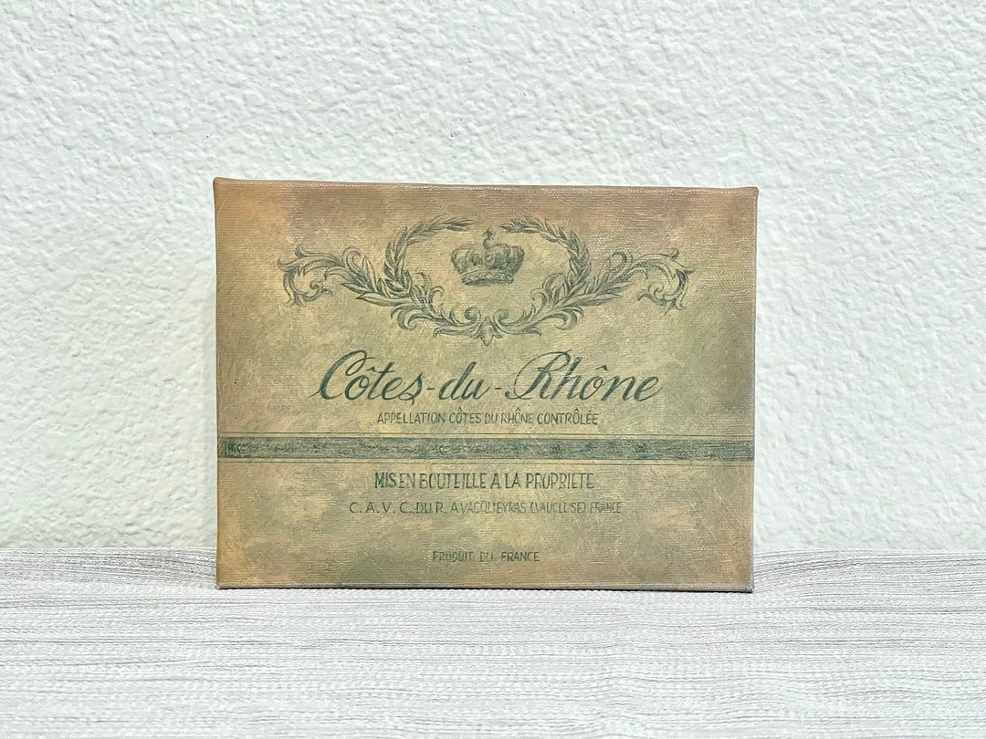 French Canvas Petite Sign Wine Sign French Decor Barware Bar Decor ...