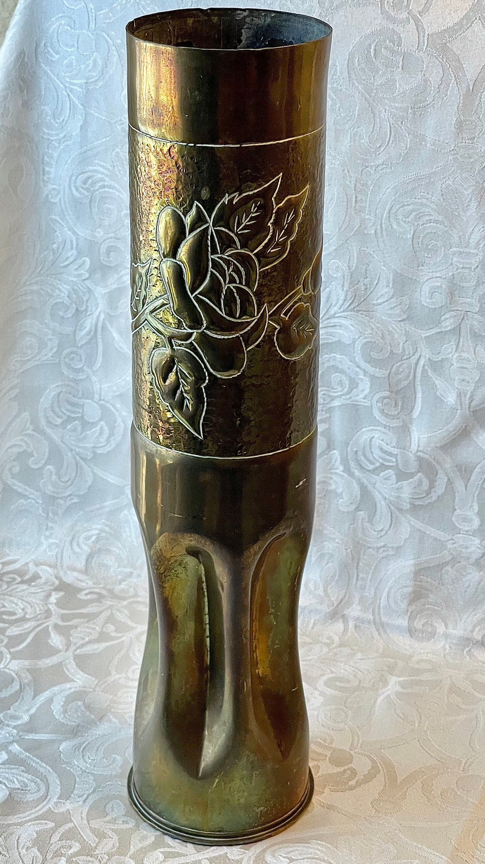 WW1 Artillery Shell Casing Trench Art Vase FRENCH World War 1 - Etsy