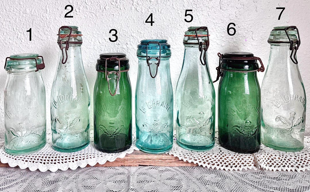 Green Olive La Lorraine Primitive Jars France Cottage Core Antique ...