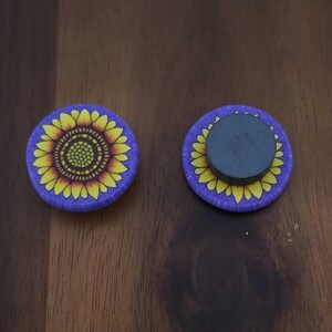 Millefiori Magnet Set: FIMO Clay Fridge Magnets, Made in USA - Etsy