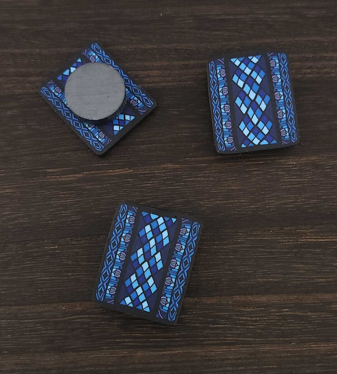 Blue Designer Magnet / Refrigerator Magnet / Home or Office Decoration ...