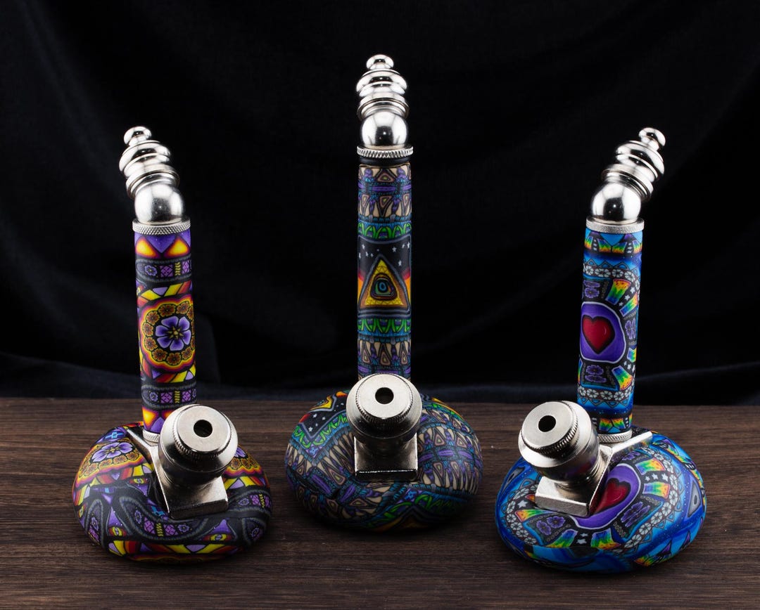 Handmade Sherlock Pipe: Mandala Wrapped Collectible Millefiori Art - Etsy
