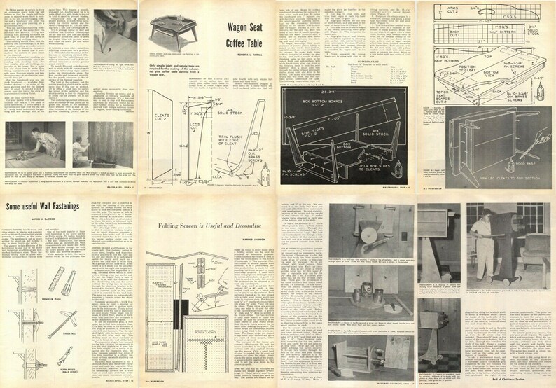 Workbench Magazine - Carpentry Woodwork Plans (1958-1964) - 42 Old ...