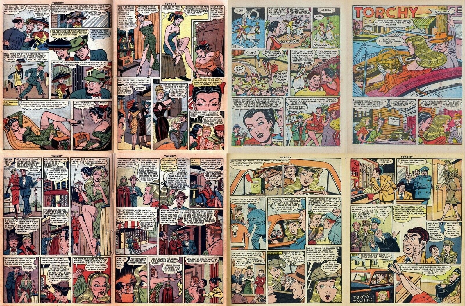 6 Old Rare Issues of Torchy Vintage Comic Strip Fantasy | Etsy