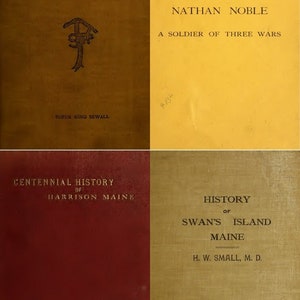 Maine History Genealogy Ancestry Family Records - 131 Rare Old Books ...