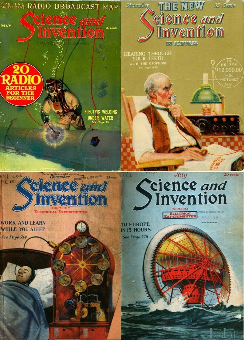 Vintage Science and Invention Magazine (1920-1931): 132 Rare Issues ...
