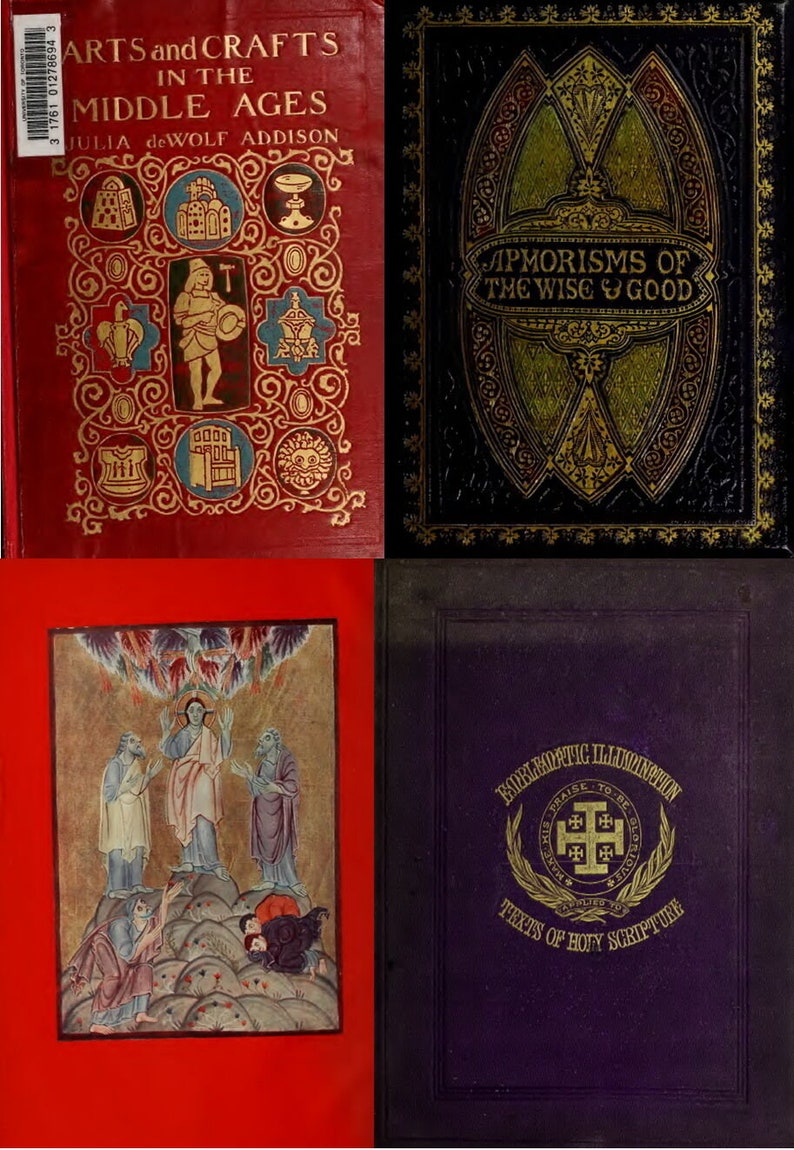 Medieval Illuminated Manuscript Art Books: Calligraphy & Scribes - 161 ...