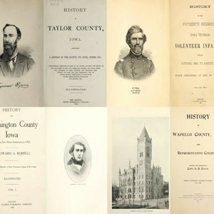 Iowa History & Genealogy: 107 Rare Old Books (digital Download) - Etsy