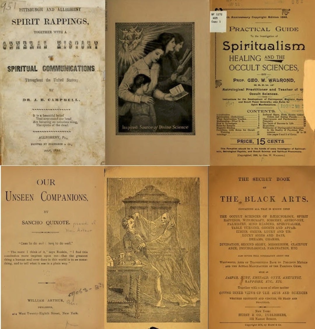 300 Rare Books on Spirits, Medium, Seances, Oja Boards, Communication ...