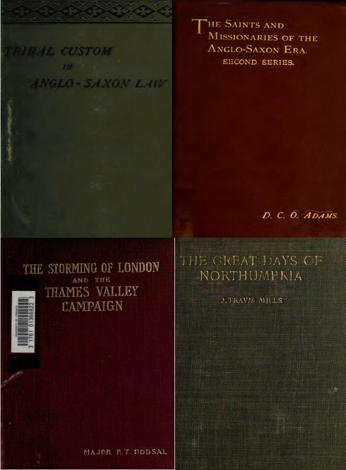 195 Old Books on the Anglo-saxon History Culture Wars - Etsy