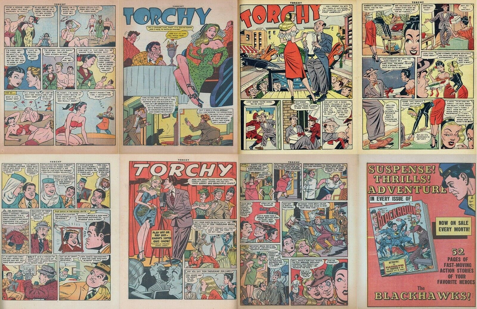 6 Old Rare Issues of Torchy Vintage Comic Strip Fantasy | Etsy