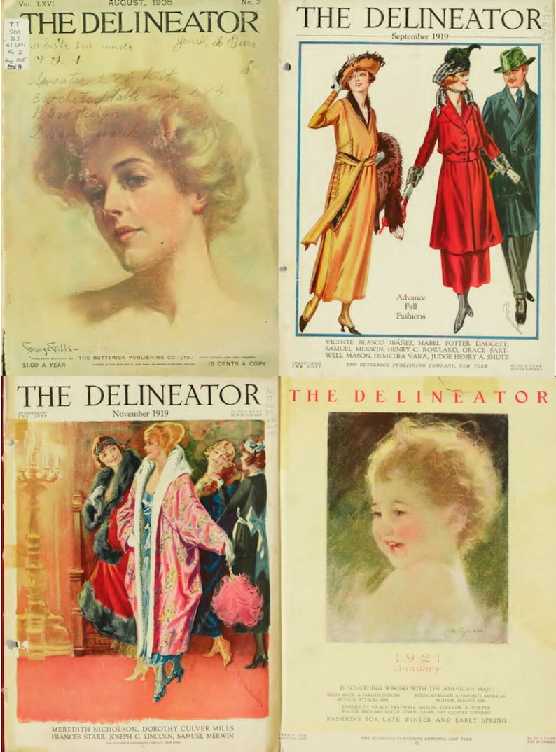 The Delineator Magazine: 44 Rare Vintage Issues (digital Download) - Etsy