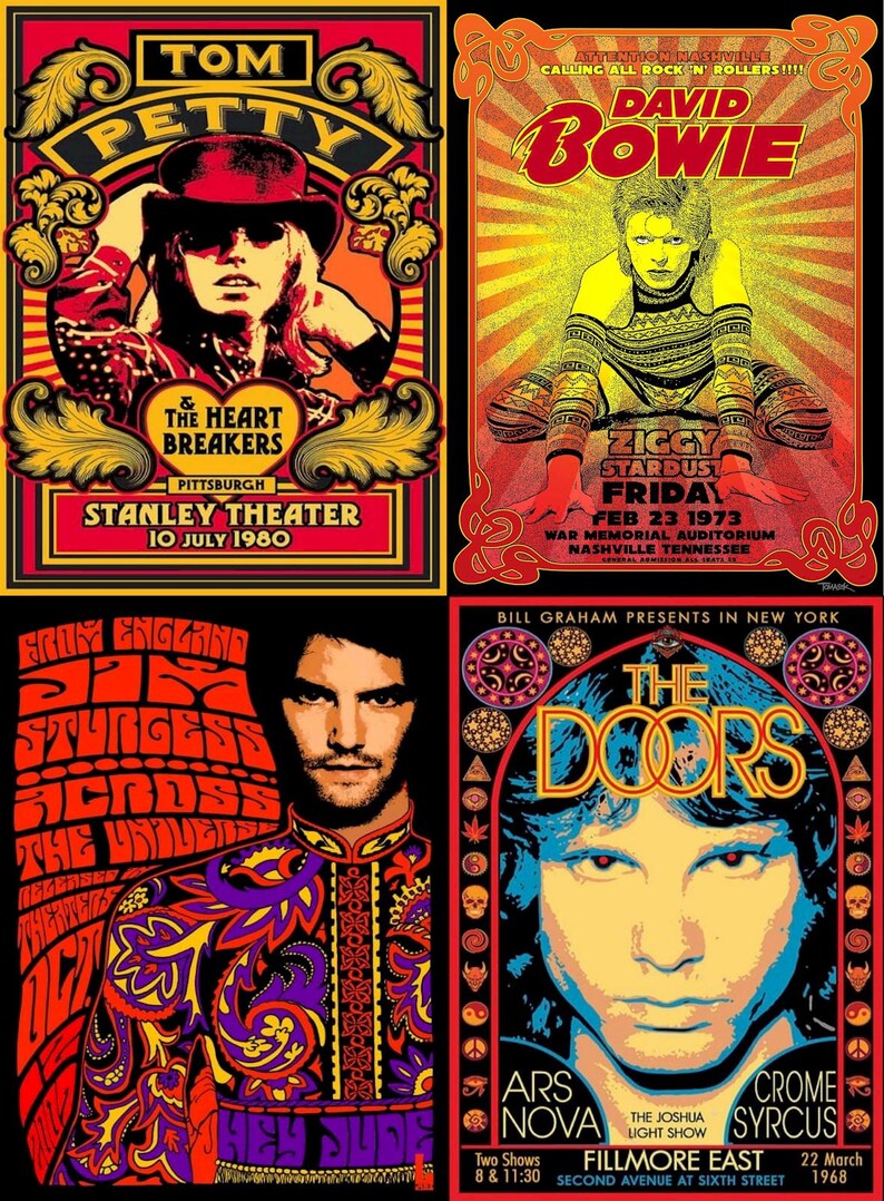 Music Posters - Disco Hard Rock Metal Pop Jazz Blues Punk - 178 Images ...