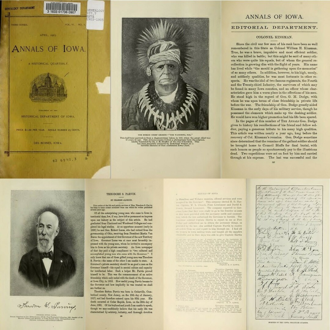 Annals of Iowa: Rare History, Genealogy, Family Records (1863-1925 ...