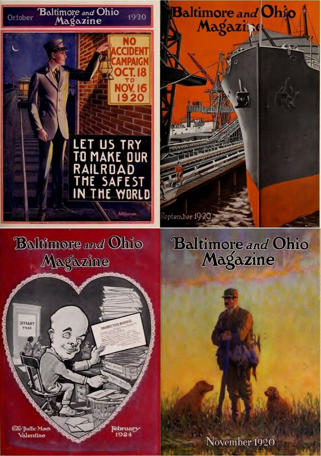 Baltimore and Ohio Employees Magazine (1912-1924) - 120 Old Rare Issues ...
