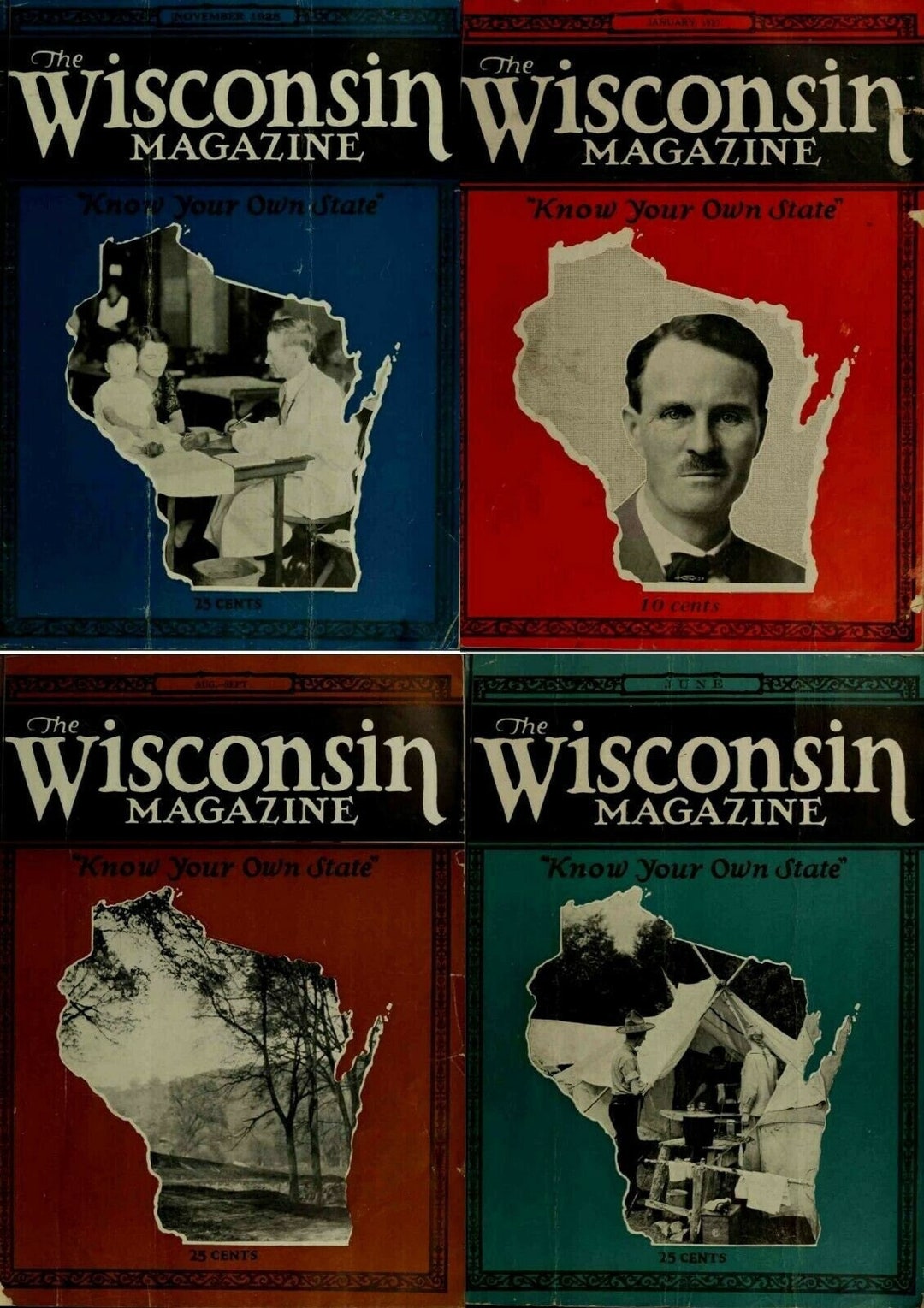 20 Scarce Rare Old Issues of the Wisconsin Magazine (1923-1927) – ON ...