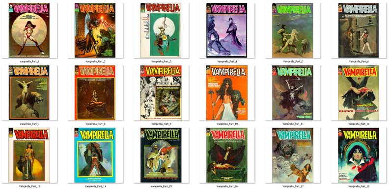 Vampirella Magazine Covers: 116 Racy Pin-up Images (digital Download ...