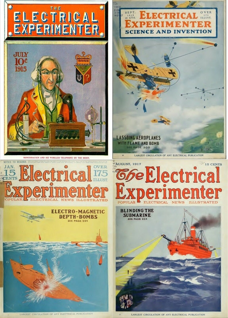 Vintage Electrical Experimenter Magazine: 1913-1920 Collection on DVD ...