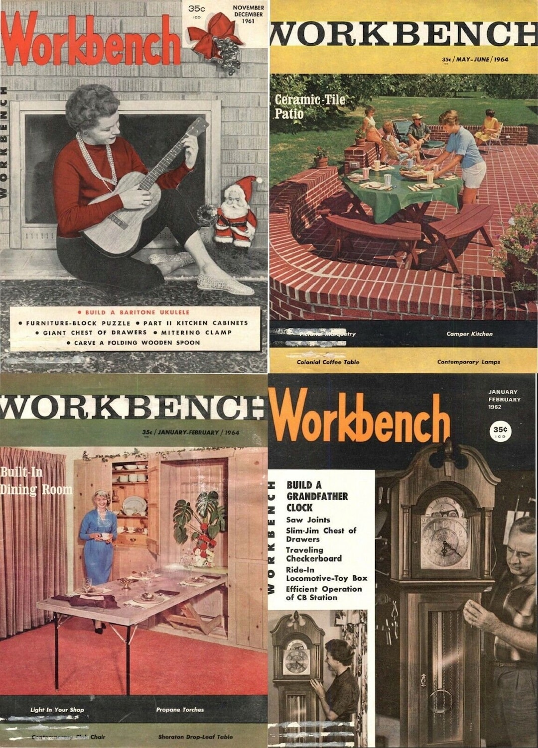 Workbench Magazine - Carpentry Woodwork Plans (1958-1964) - 42 Old ...