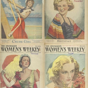 The Australian Women's Weekly Magazine Vol.1 (1933-1935) -130 Old ...
