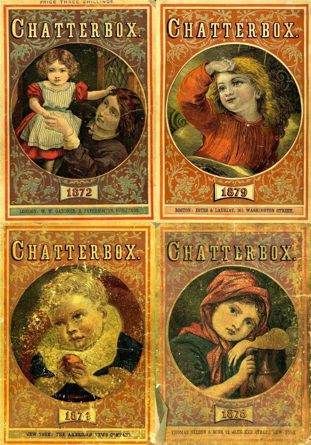 Chatterbox Vol.1 1872-1880 Vintage Illustrated Victorian - Etsy