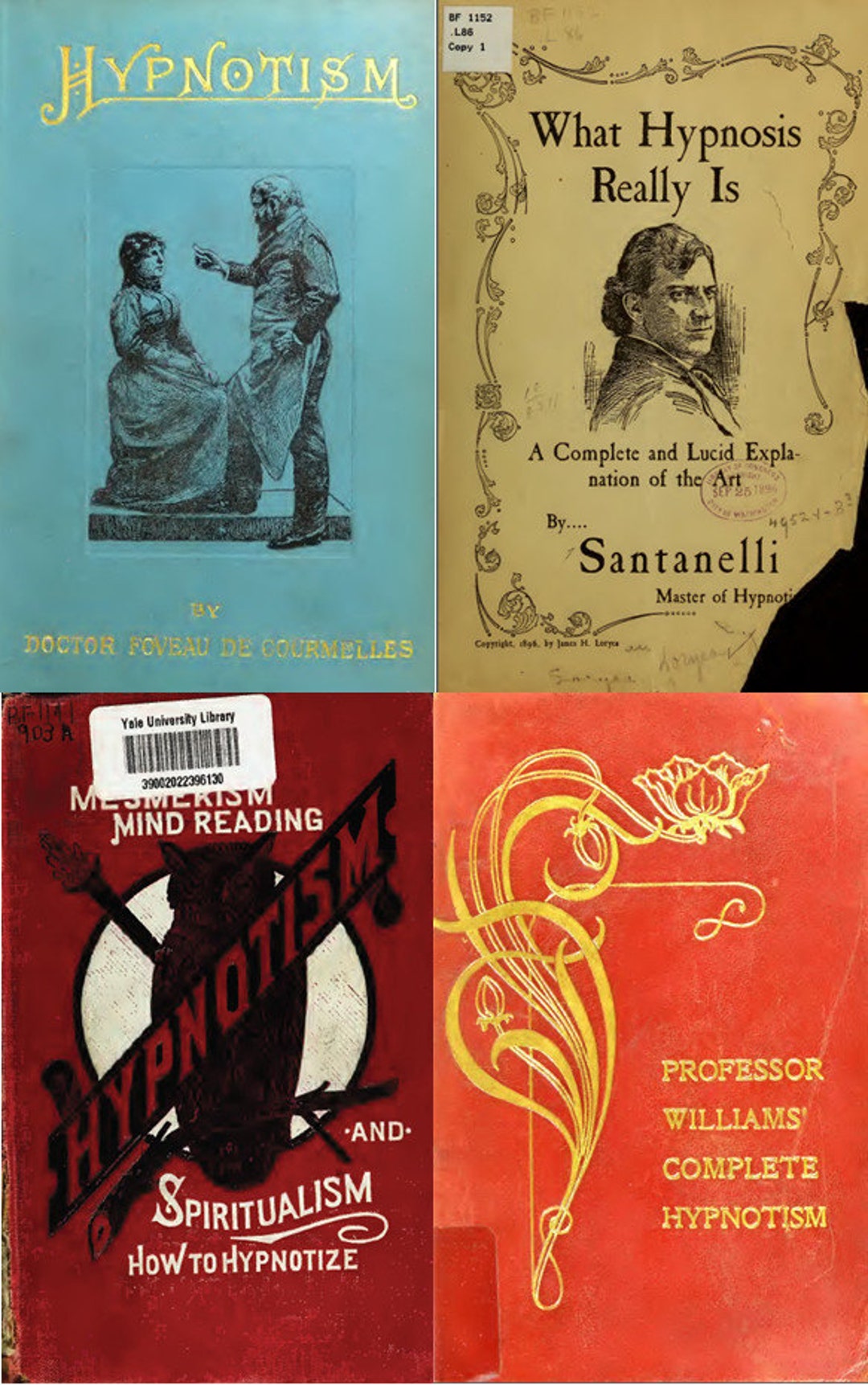 Hypnotism Books: Mind Control, Mesmerism - 120 Rare Old Books (digital ...